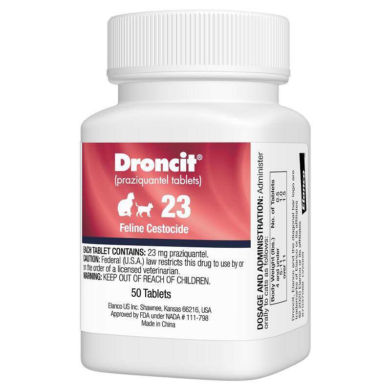 Droncit 23 Mg Tablets For Cat Cat Dewormers At Tractor Supply Co