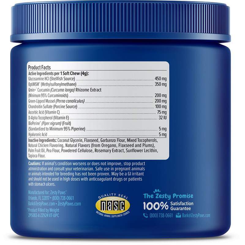 Zesty Paws Advanced Mobility Bites Hip & Joint Supplement For Senior ...