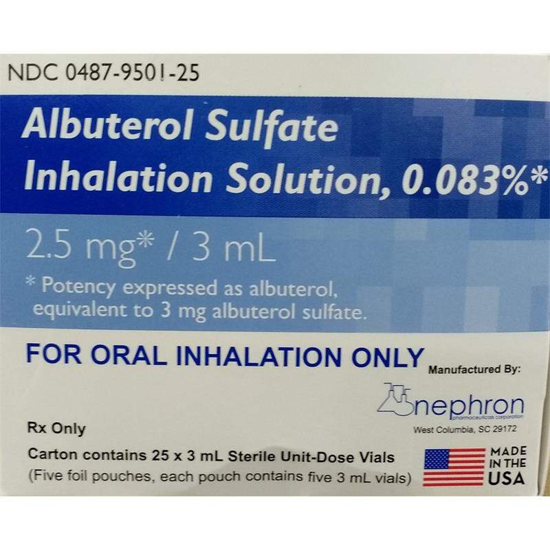 Albuterol Sulfate 0.083 Nebulizer Solution At Tractor Supply Co