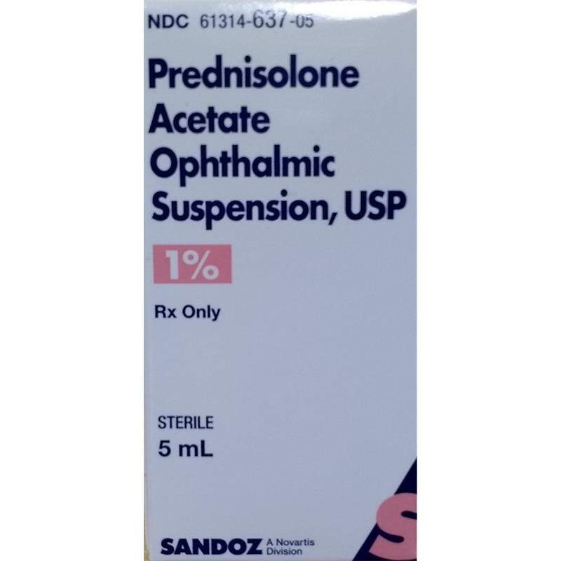 Prednisolone Acetate 1% Ophthalmic Suspension 5 Ml For Pets At Tractor ...